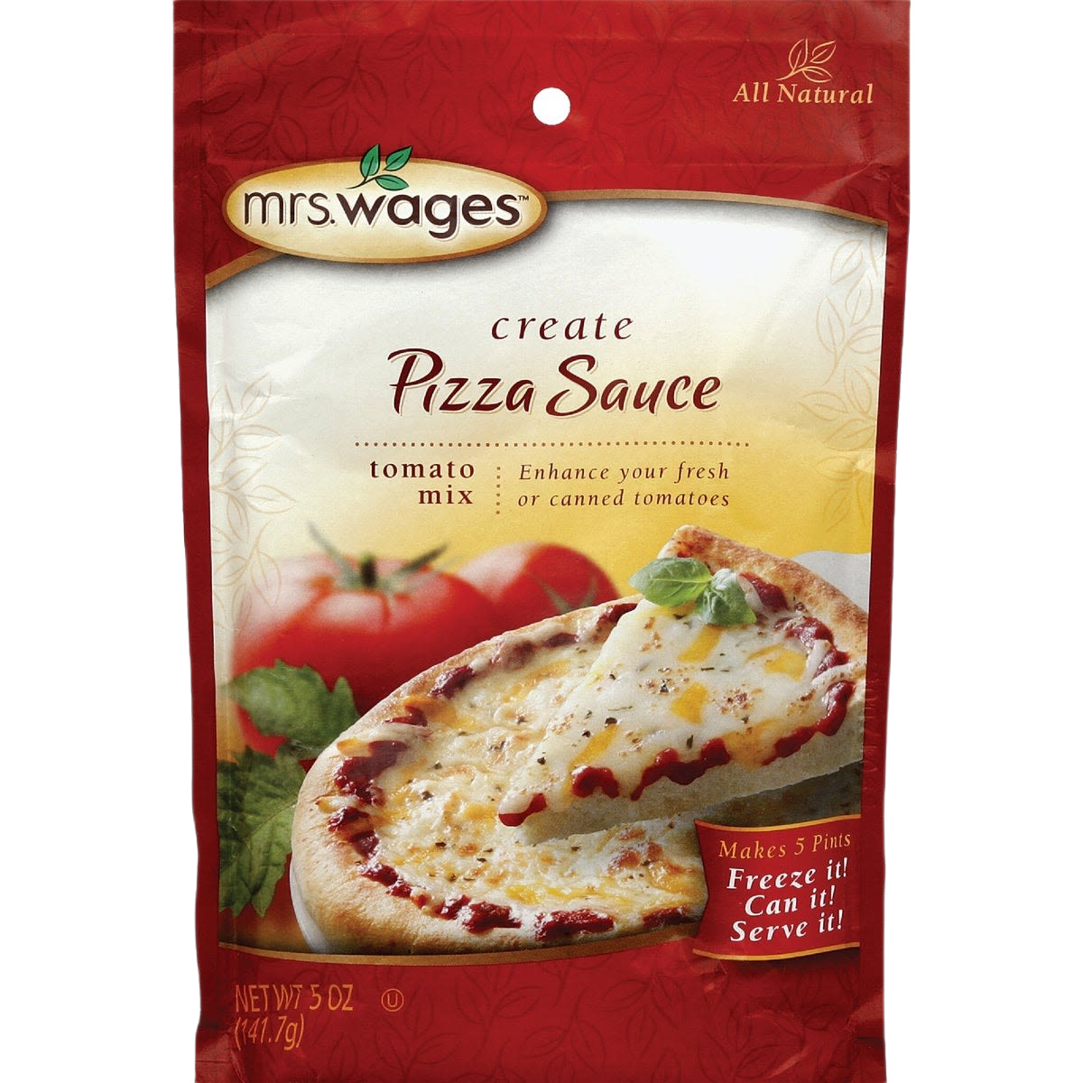 Mrs. Wages Pizza Sauce Mix 5 oz – Authentic Flavor – Hartville Hardware